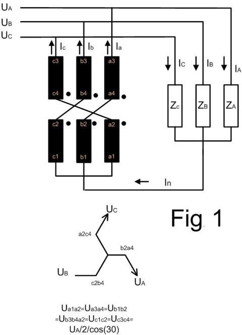 LARGE T – CAL 109 – Creating a 4 lines 3 phases net in a 3 lines 3 ...